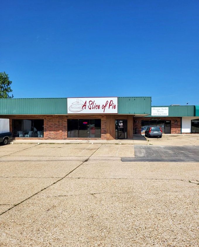 By daylight, this humble storefront gives no hint of the transcendent pie experiences happening inside. Don't judge a pie shop by its exterior.