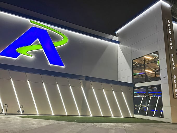 As night falls, Andretti's illuminated exterior glows like a beacon for those seeking an alternative to another night of Netflix and takeout.