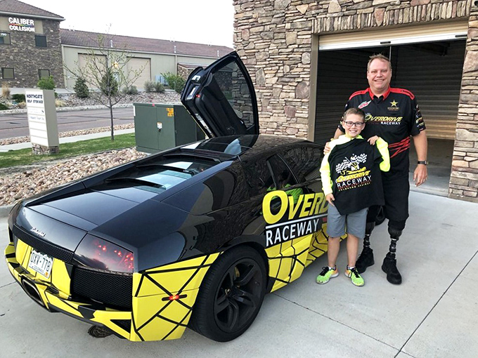 Even the promotional vehicles scream "speed happens here"&mdash;though I'm pretty sure this one doesn't come with the standard rental package.