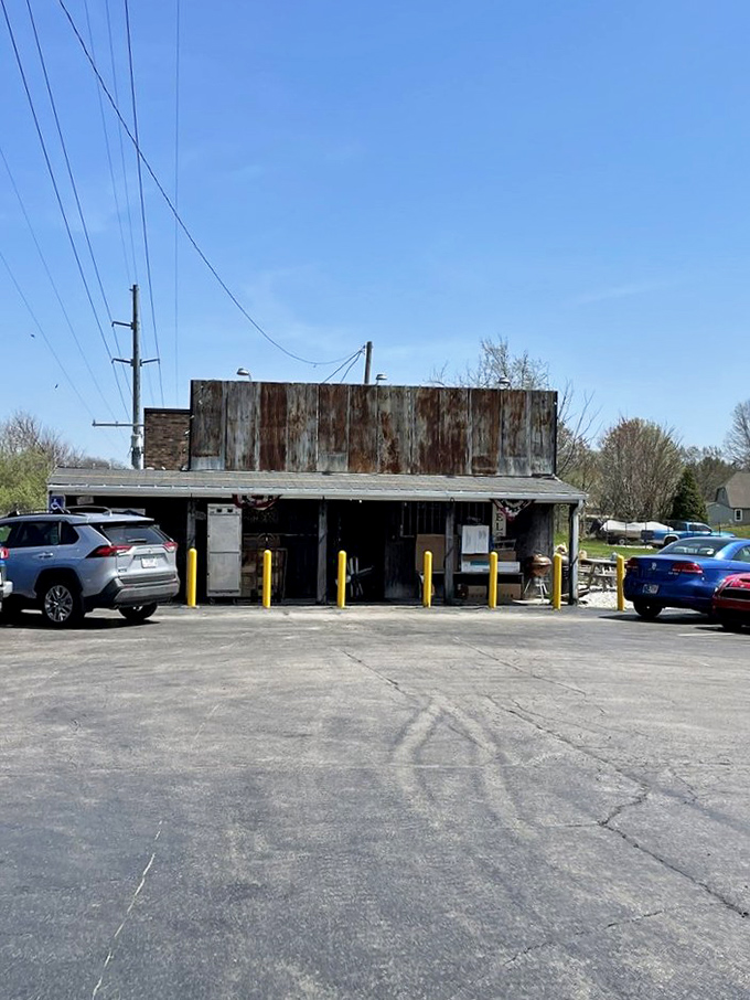 Under clear Indiana skies, this humble structure doesn't just house a restaurant&mdash;it shelters a barbecue institution that's worth every mile of your journey.