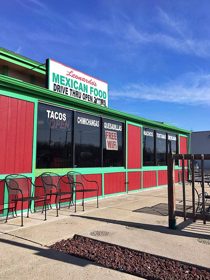 The drive-thru sign promises Mexican food AND WiFi&mdash;because sometimes you need to immediately post about what you're about to devour.