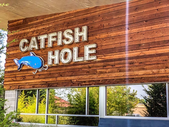 That wooden facade isn't just decoration&mdash;it's a promise of the rustic, honest flavors waiting just beyond those doors.