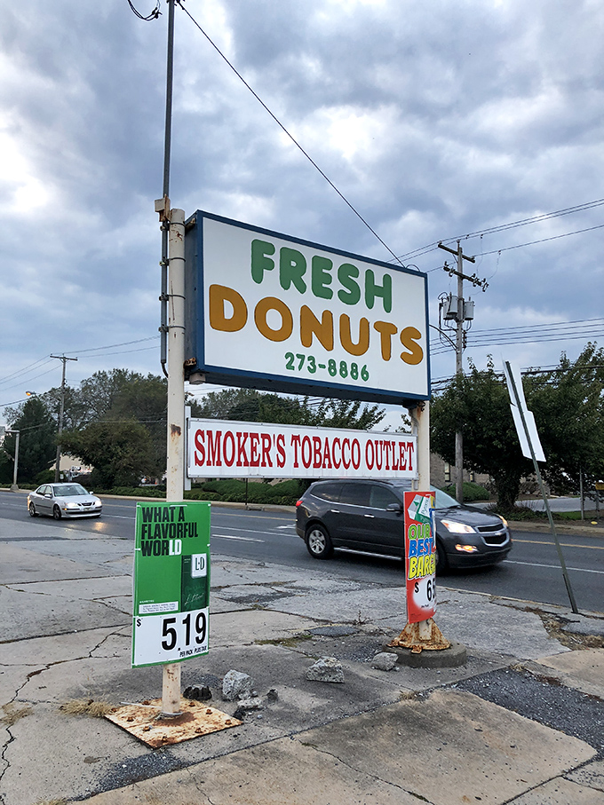 The roadside beacon that guides hungry travelers to salvation. Follow the green and orange sign to happiness.