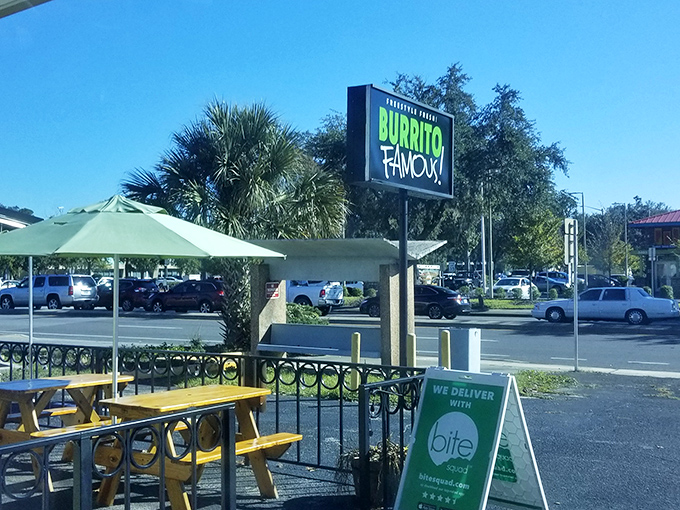 The sign stands proud against the Florida sky, a beacon of hope for the hungry and a landmark for those who've made the pilgrimage before.