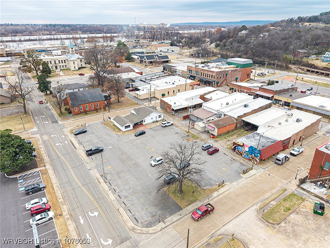 From above, Van Buren reveals its perfect scale&mdash;big enough to explore, small enough to feel like it's all yours for the weekend.