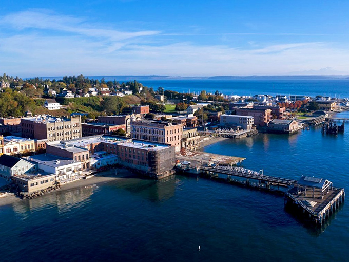 This corner building with its distinctive yellow trim exemplifies Port Townsend's architectural treasures&mdash;preserved not as museums, but as living, working spaces. 