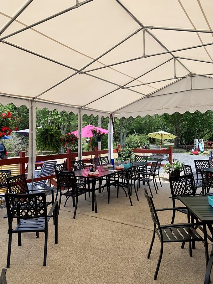 When New Jersey weather cooperates, Lucille's outdoor seating becomes the hottest reservation in the Pine Barrens. Nature and pancakes&mdash;perfect together.