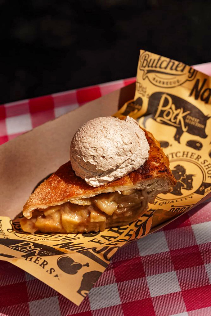 Not just apple pie, but apple pie with a scoop of heaven on top. The kind of dessert that makes you consider ordering a second before finishing the first.