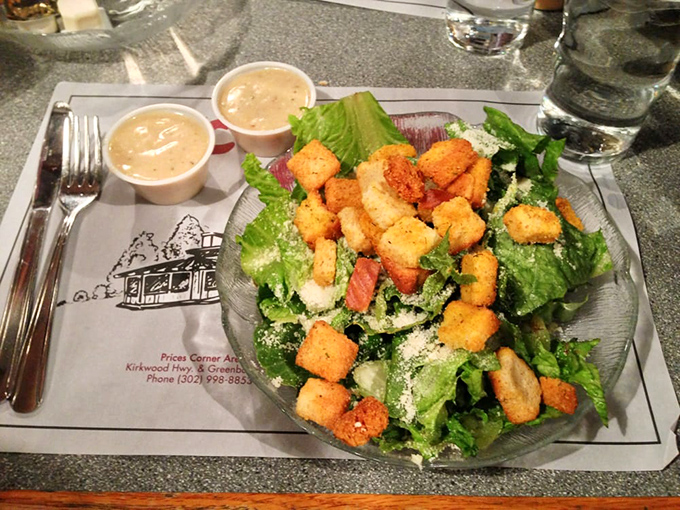 Even their salads mean business—crisp romaine, crunchy croutons and creamy dressing prove that Charcoal Pit respects those taking a detour from burger lane.