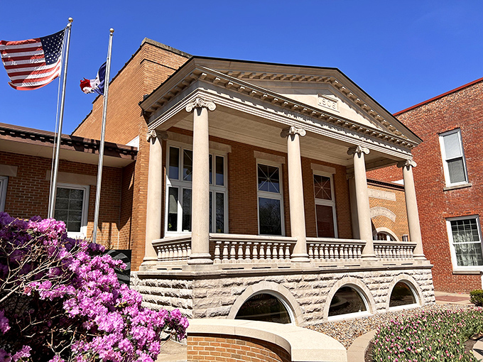 The Carnegie Viersen Public Library combines classical columns with Midwestern sensibility, creating a temple to knowledge that would make both Jefferson and Amsterdam proud.