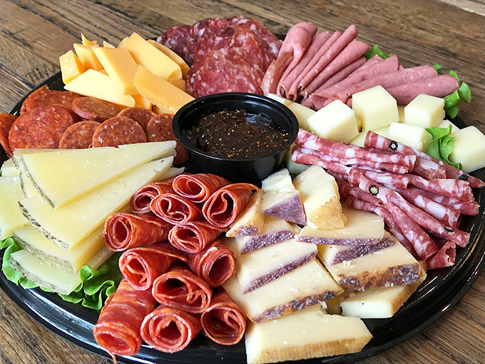 This charcuterie board isn't just food&mdash;it's a color wheel of cured meat artistry that makes ordinary lunch meat hide in shame.