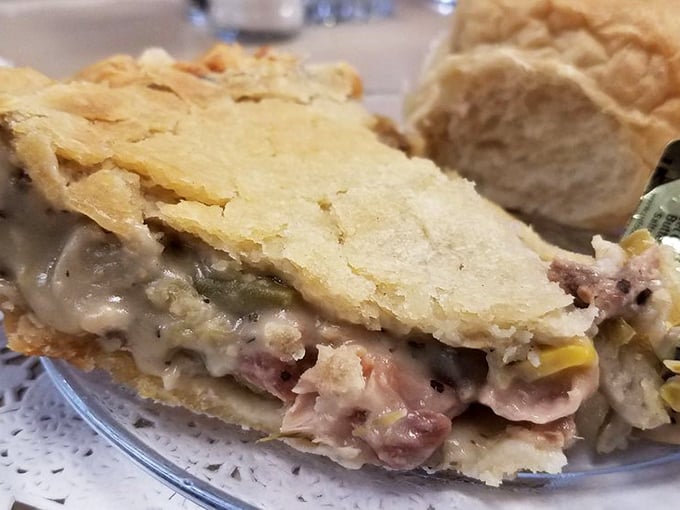 When comfort food gets serious. This chicken pot pie has a PhD in making bad days better with its golden crust and savory filling.