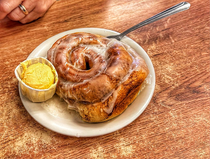 The cinnamon roll&mdash;breakfast's answer to "But what if I want cake right now?" A spiral of morning joy with butter melting into every perfect crevice.