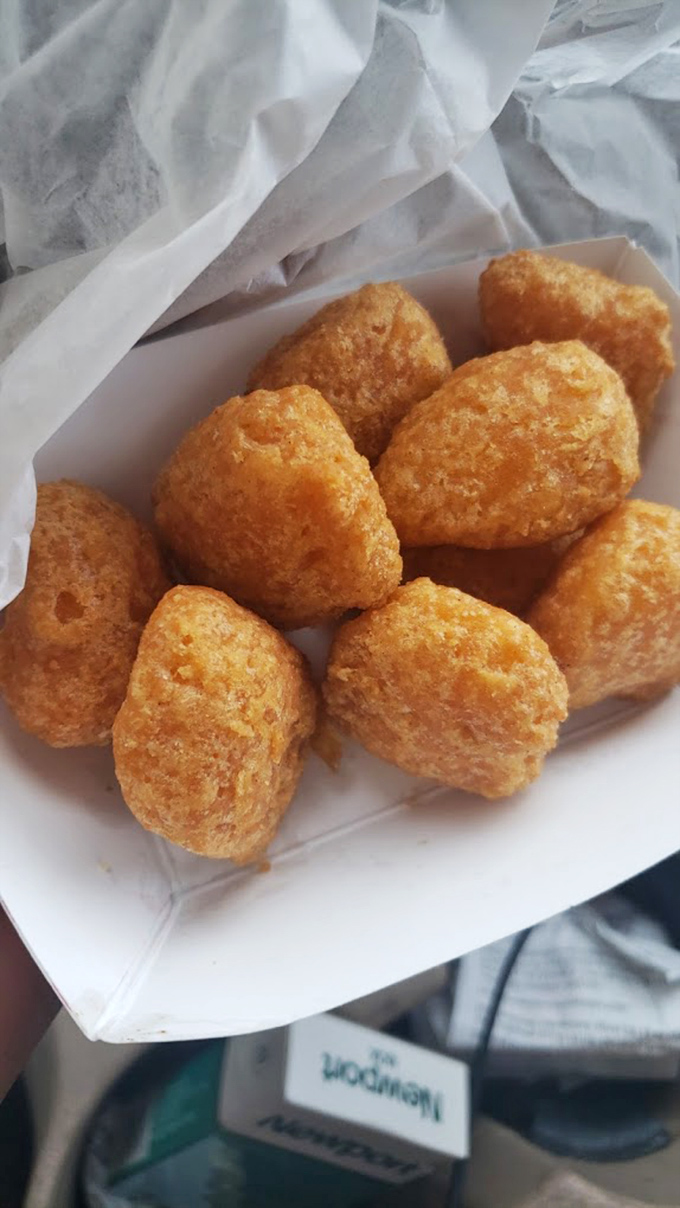 Corn nuggets&mdash;golden, crispy treasures that provide the perfect sweet counterpoint to all that savory, smoky meat. Don't even think about sharing.