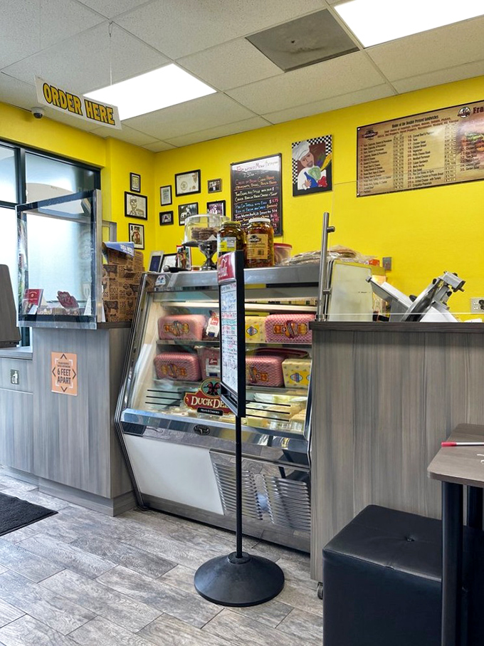 The ordering counter&mdash;where dreams become reality and hunger meets its match. That deli case is basically a treasure chest of possibilities.