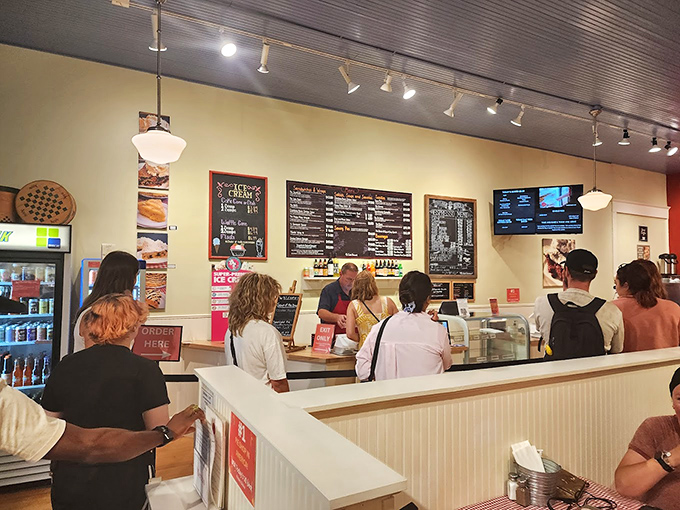 The ordering counter&mdash;where decision paralysis meets friendly guidance. Those behind the counter aren't just servers; they're pie matchmakers connecting souls with their perfect slice.