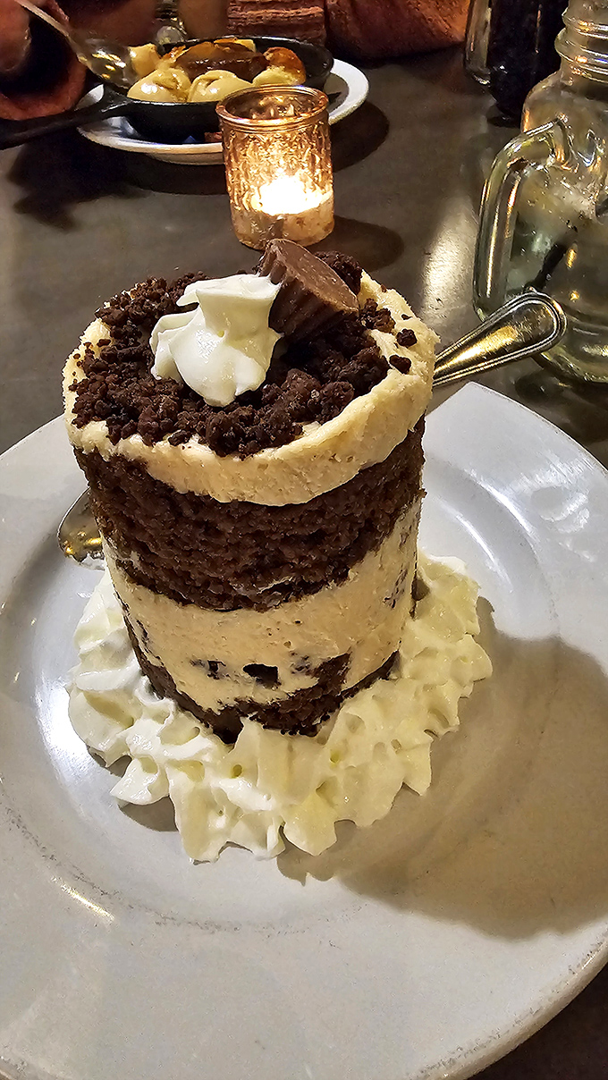 Layer upon layer of chocolate cake and cream&mdash;the architectural wonder of desserts that makes counting calories seem like advanced calculus.