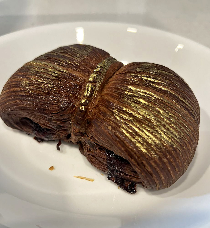 Chocolate and raspberry locked in a buttery dance&mdash;like Fred and Ginger, if they were delicious and lived inside a croissant.
