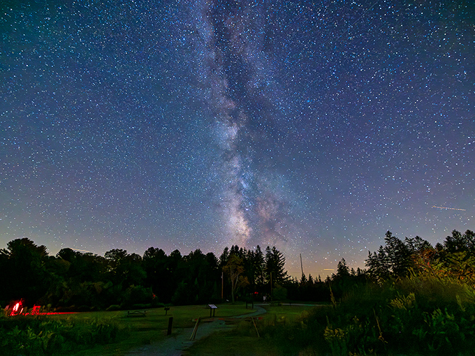 As twilight settles over Cherry Springs, the day crowd departs and the night watchers arrive—cosmic shift change for Pennsylvania's most magical natural theater.