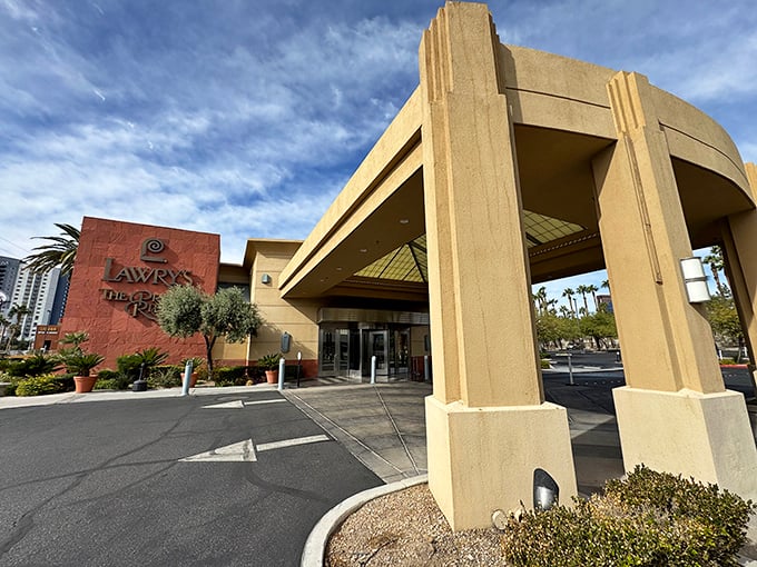 As dusk falls, Lawry's glows like a beacon of beef in the desert night. A carnivore's North Star guiding hungry travelers home.