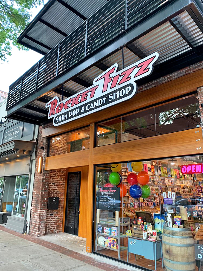 The Columbus storefront glows with invitation, its wooden fa&ccedil;ade and brick exterior housing a universe of treats. Those balloons aren't celebrating a birthday&mdash;they're celebrating everyday joy.