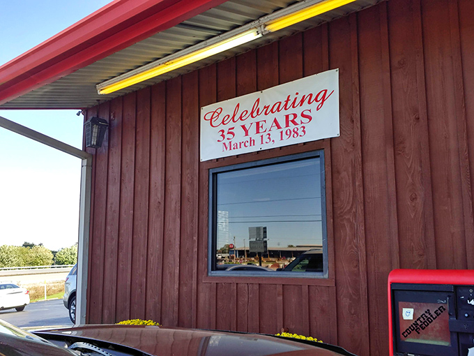 A sign celebrating 35 years of feeding Russellville tells you everything&mdash;in the restaurant business, longevity isn't luck, it's earned one plate at a time.