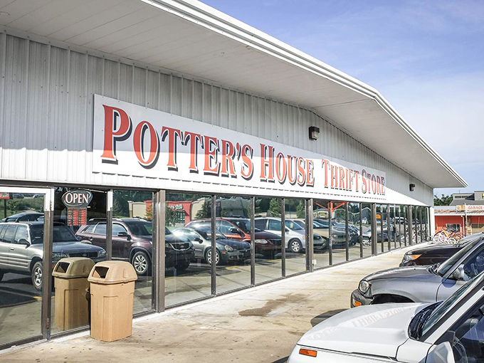 The unassuming exterior hides the wonderland within. Like the best hole-in-the-wall restaurants, Potter's House proves you can't judge a store by its facade.