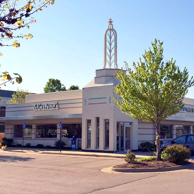 Bathed in sunshine, Winstead's distinctive architecture makes an unmistakable statement: serious food served with a side of nostalgia awaits inside.