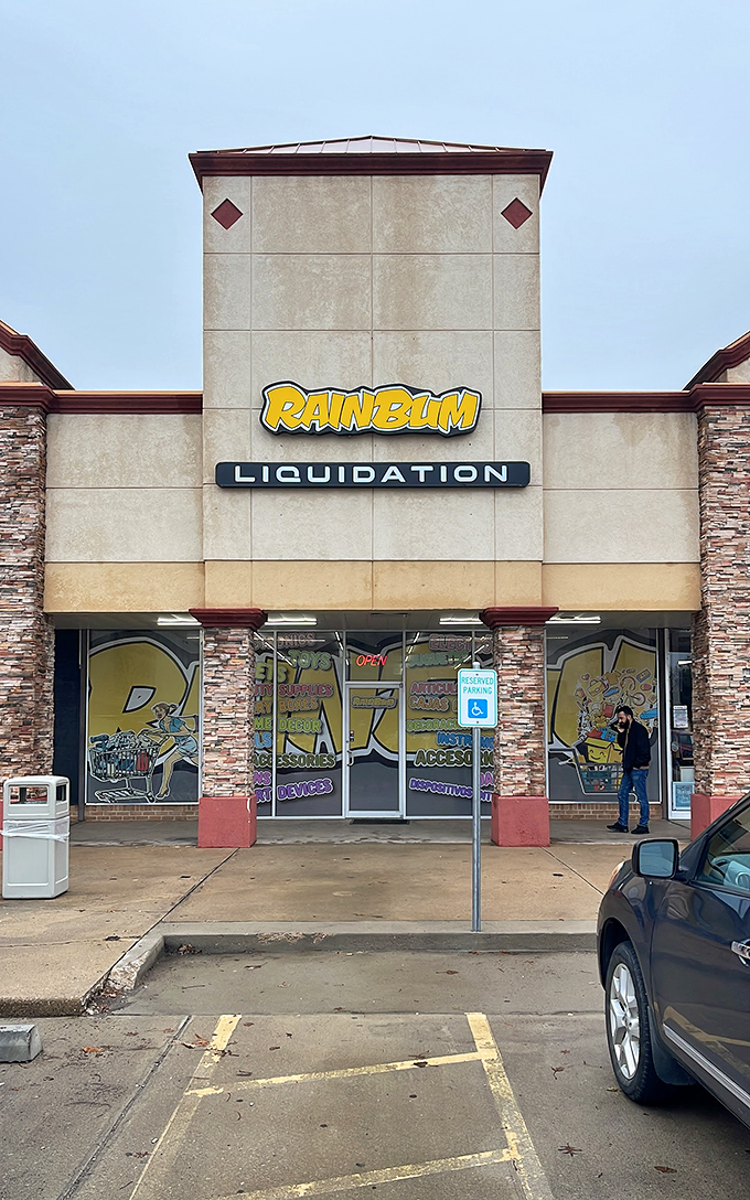 First impressions can be deceiving. Behind this modest storefront lies a bargain universe where retail rules are rewritten and wallets breathe sighs of relief.