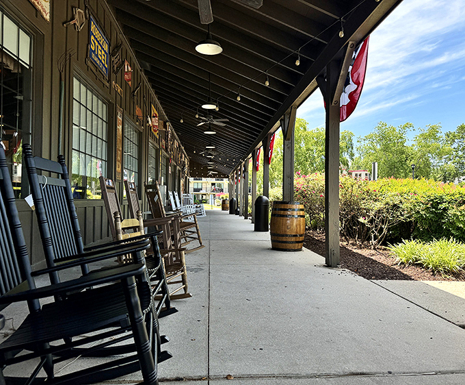 The iconic rocking chair porch&mdash;where time slows down and pre-meal anticipation builds. Some say it's the best waiting room in America.