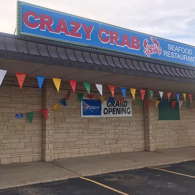 The colorful pennants aren't just festive&mdash;they're celebrating the unlikely triumph of bringing serious seafood to the heart of Kansas.