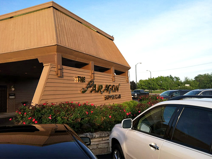 The Paragon's exterior may say "1970s suburban architecture," but those flowers add a touch of romance to your arrival&mdash;like a corsage on prom night.