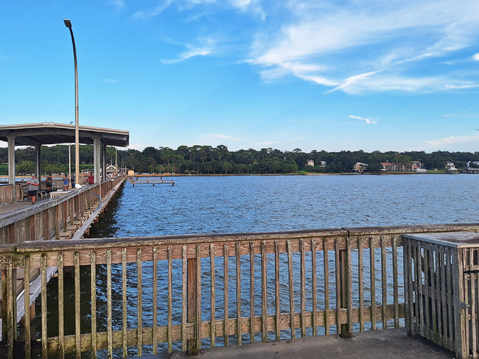 The Fairhope Beach Pavilion provides front-row seats to Mobile Bay's ever-changing moods&mdash;where locals gather to witness nature's daily watercolor show.