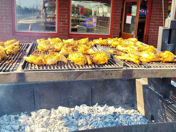 The corner location with its bright blue awning stands like a culinary lighthouse, guiding the hungry to flavor salvation in Everett.