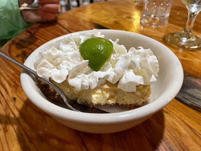 The ultimate Key West souvenir you can actually eat&mdash;this Key lime pie topped with clouds of whipped cream delivers the perfect pucker-worthy ending to your meal.