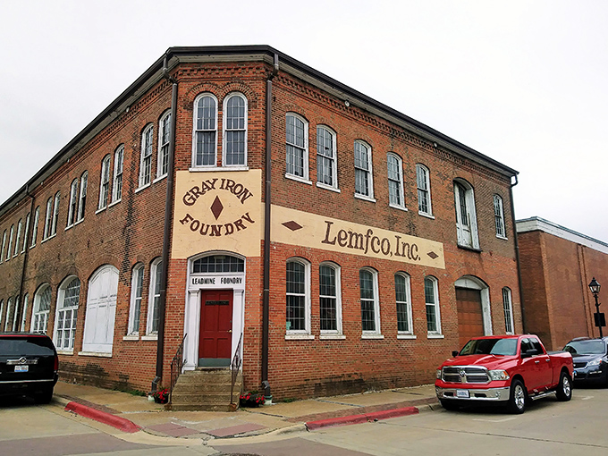 Industrial heritage stands proudly in brick and mortar, reminding us that before digital startups, America built things that were meant to last forever.