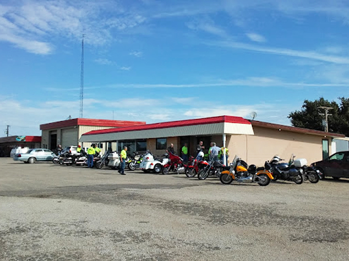 This unassuming building with motorcycles lined up outside hints at the traveler's truth: locals always know where to find the best food.