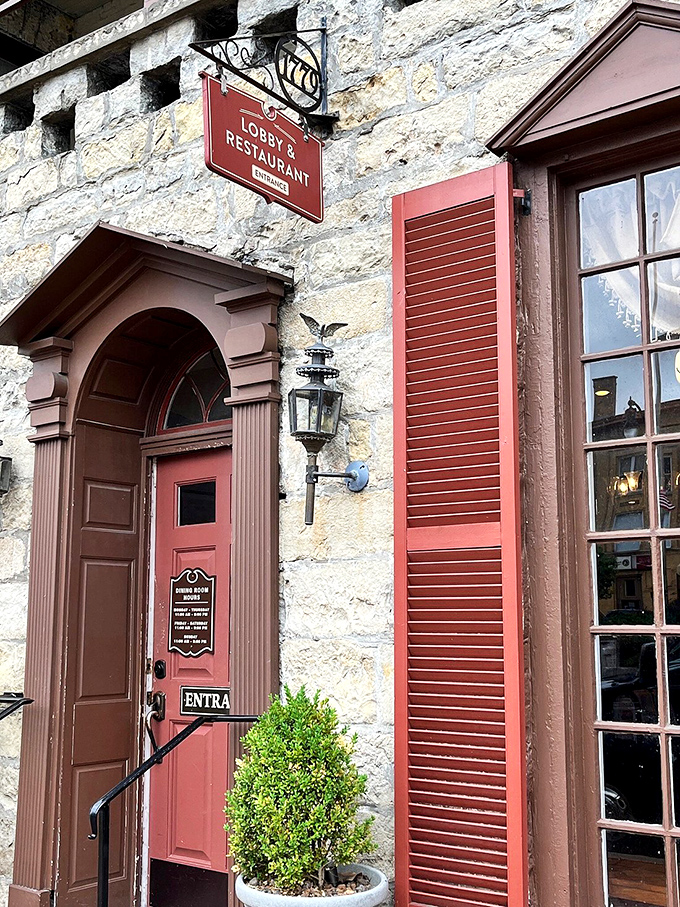 The Old Talbott Tavern's weathered limestone and red doorway have welcomed weary travelers since the 1700s&mdash;now they're ready to welcome hungry you.