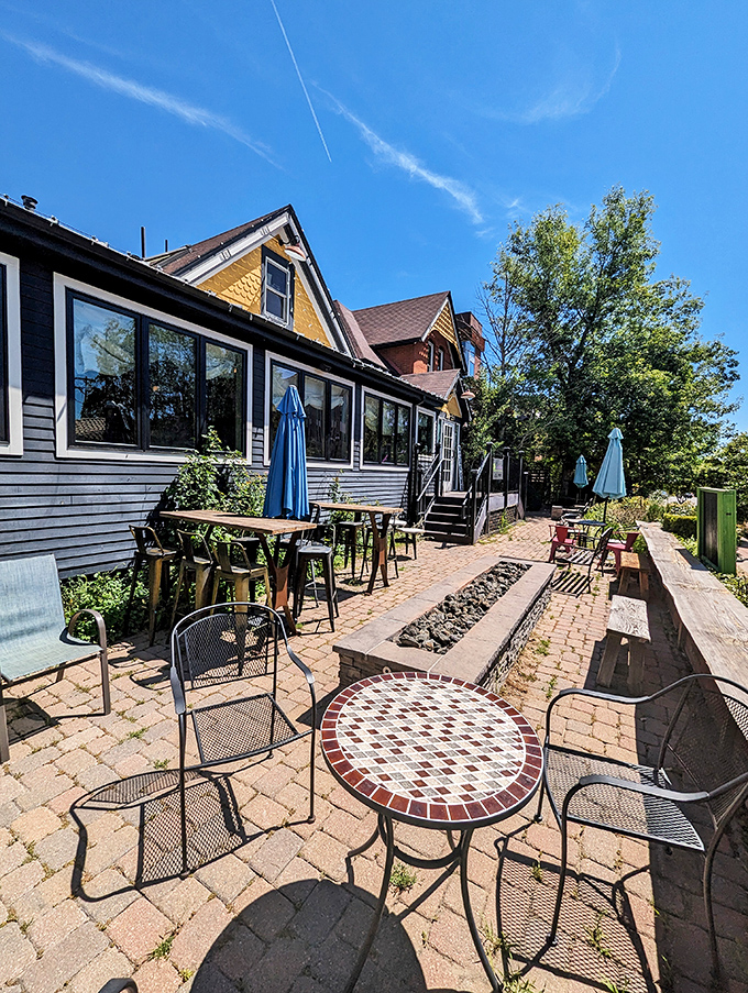 The patio offers al fresco dining with a side of fresh mountain air&mdash;because everything tastes better when you're not confined by walls.