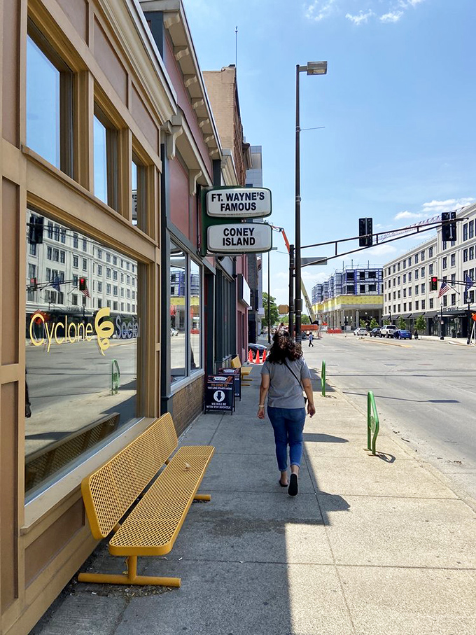 The downtown streetscape may have evolved around it, but this corner remains an anchor of authenticity in Fort Wayne's culinary landscape.