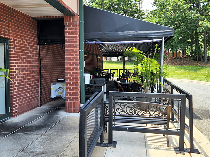 Where memories are made between bites. G&A's outdoor seating area welcomes families and friends to linger over legendary meals in all seasons.