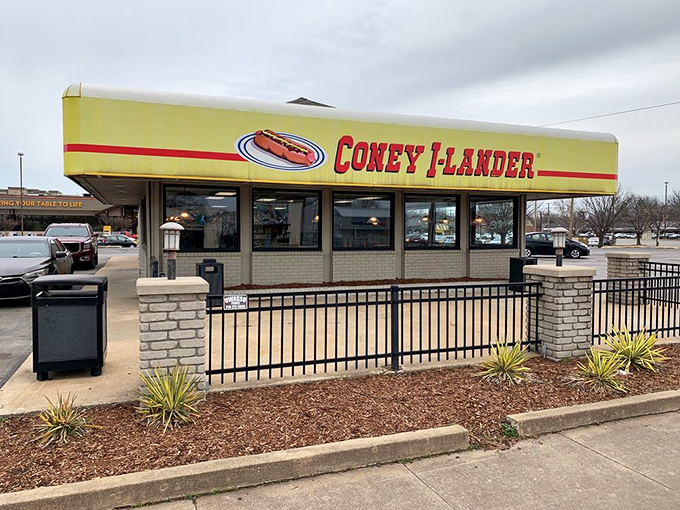 Different location, same yellow promise of consistent deliciousness. The Coney I-Lander empire ensures no Tulsan is ever too far from their fix.