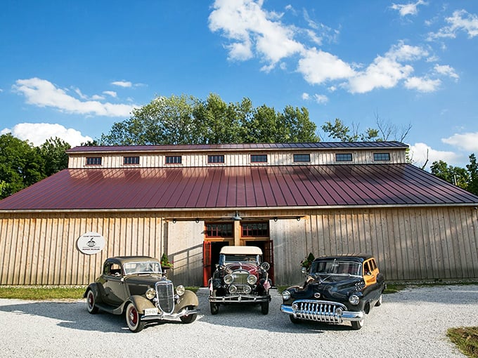 The museum's unassuming exterior gives little hint of the mechanical treasures within&mdash;like finding a chest of gold in a weathered barn.