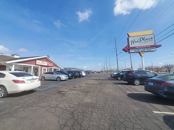The packed parking lot tells the real story&mdash;this isn't just a restaurant, it's a destination worthy of a pilgrimage across county lines.