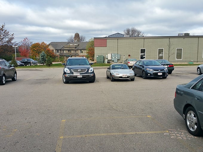 Even the parking lot speaks to the store's popularity. Each car represents someone inside having their own treasure-hunting adventure.