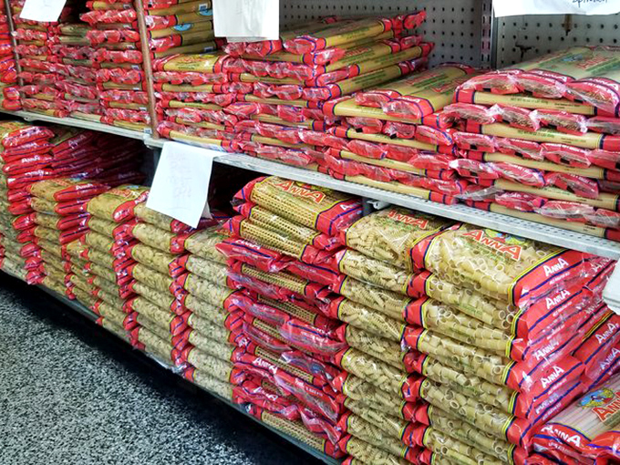The pasta aisle at Trinacria&mdash;where the only thing more impressive than the selection is the knowledge that each shape was designed for a specific sauce.