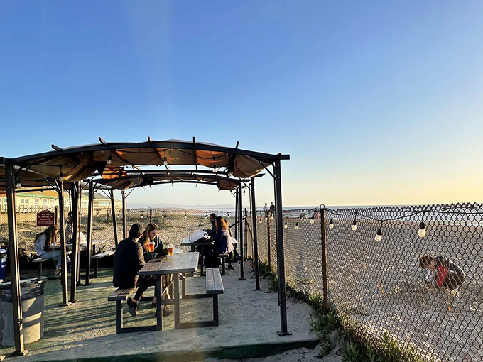 Outdoor dining with ocean views that remind you exactly where your meal came from. Nature's dining room beats five-star d&eacute;cor any day.
