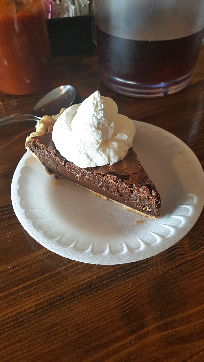 After a barbecue feast, somehow there's always room for pie. This chocolate slice with whipped cream proves dessert isn't just an option&mdash;it's a responsibility.