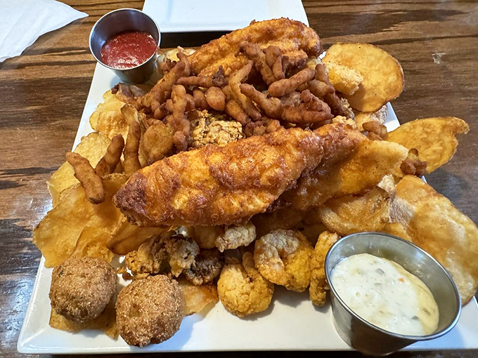 This seafood platter isn't just a meal&mdash;it's an edible expedition across the seven seas, no passport required.