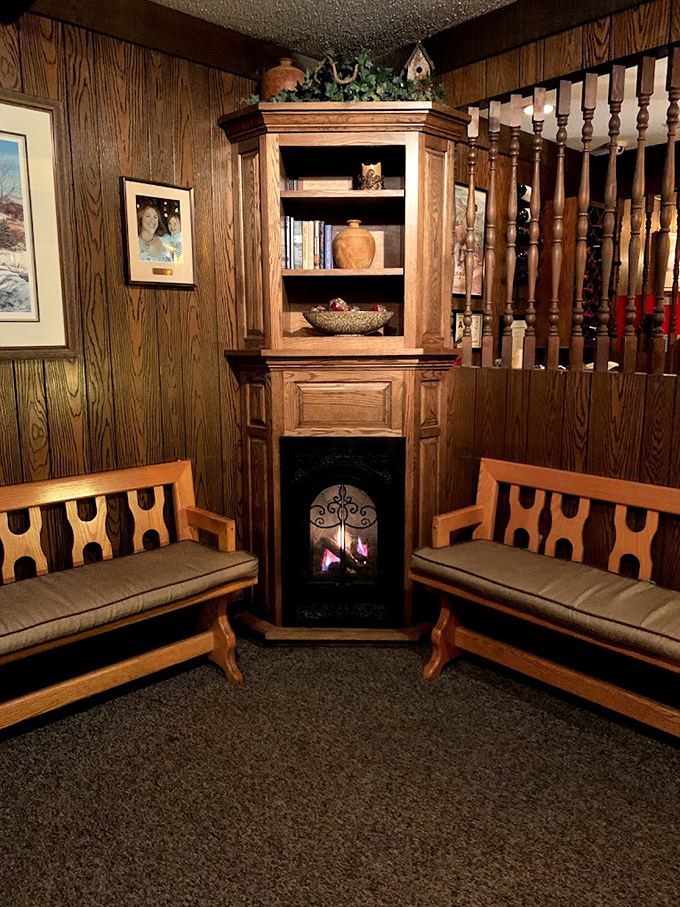 The waiting area feels like your mountain-dwelling uncle's living room&mdash;if your uncle happened to have impeccable taste in comfort and ambiance.
